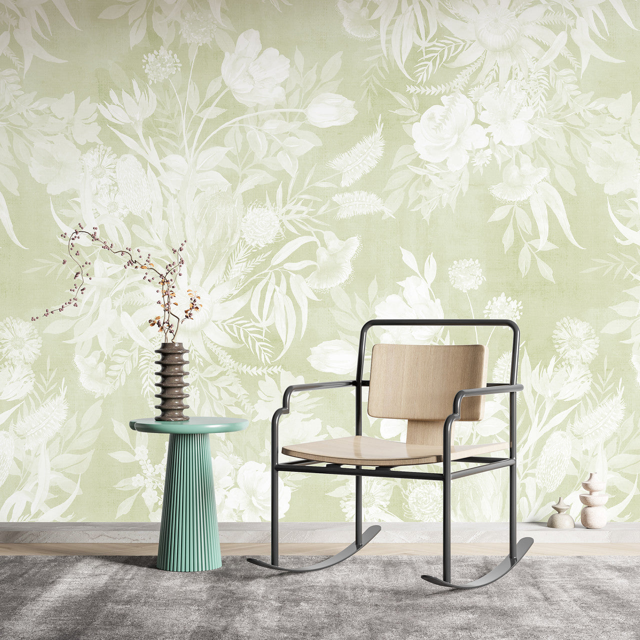 Allyra Wallpaper - Sage – House of Edward